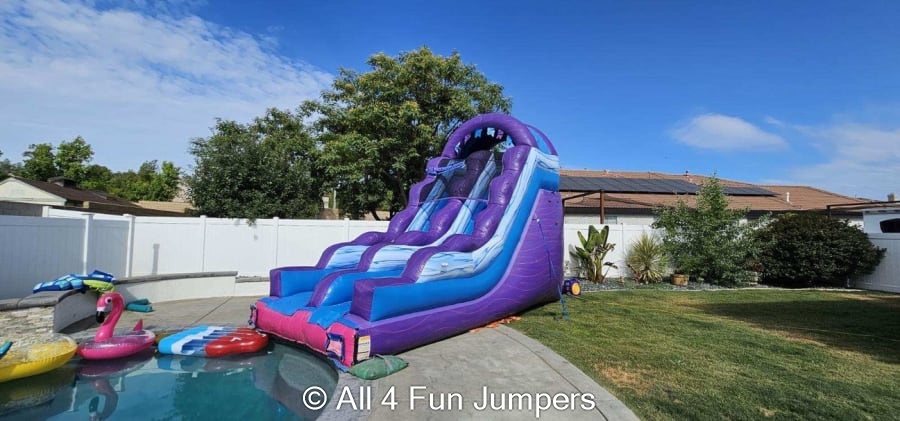 Plunge into our Purple Splash 15ft Water Slide, Menifee, Wildomar,