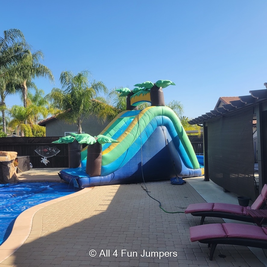 30ft Tropical Water Slide Rental | Menifee, Murrieta, Temecula, Nuevo