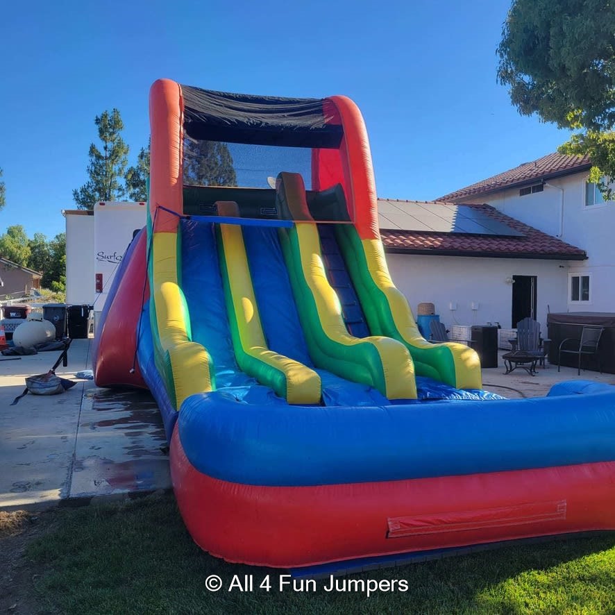 Splash into Fun with Dual Lane Water Slide Rentals | Menifee, Temecula
