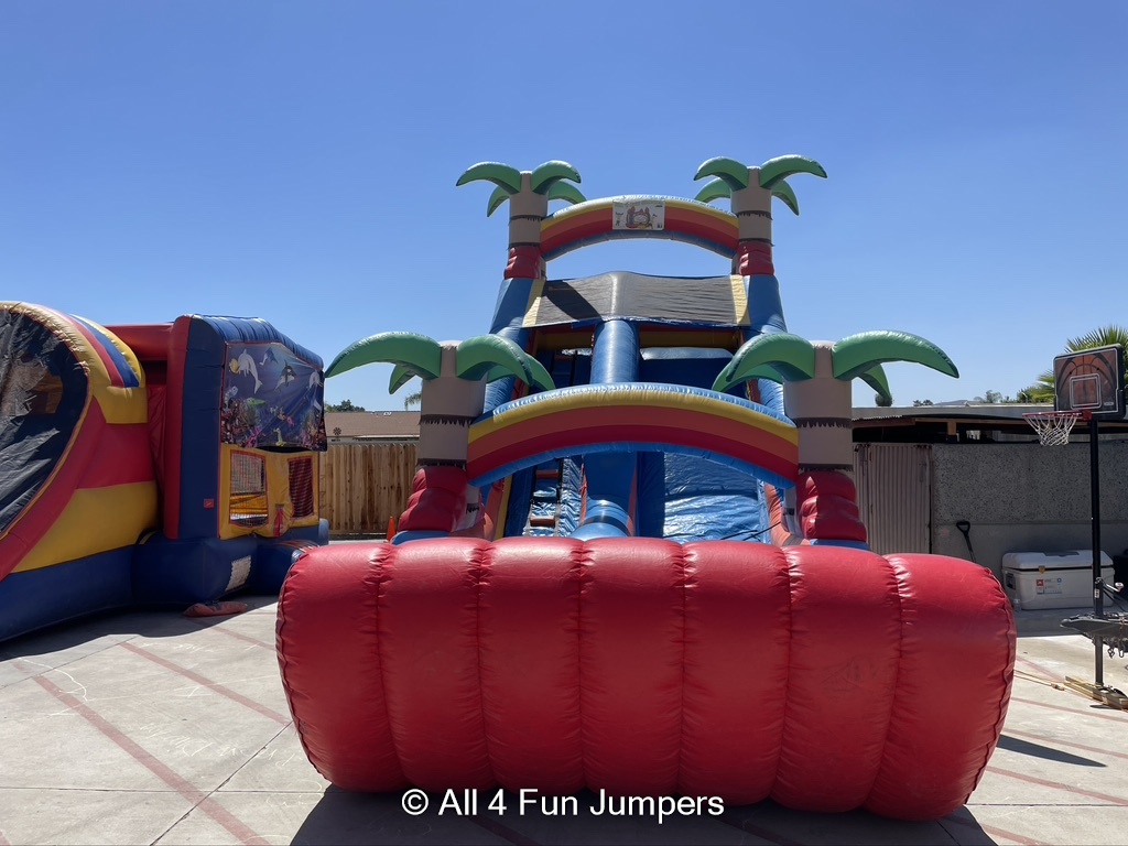 18ft Rainbow Tropical Dry Slide -Nuevo, Menifee, Temecula, Murrieta