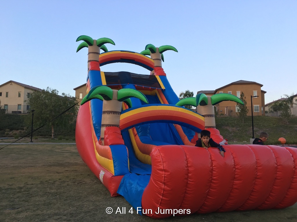 18ft Rainbow Tropical Dry Slide -Nuevo, Menifee, Temecula, Murrieta