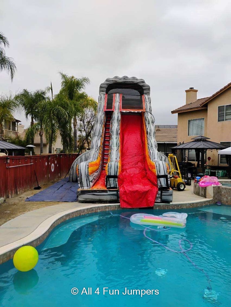 22ft Volcano Water Slide in Temecula, Murrieta, Menifee, Wildomar