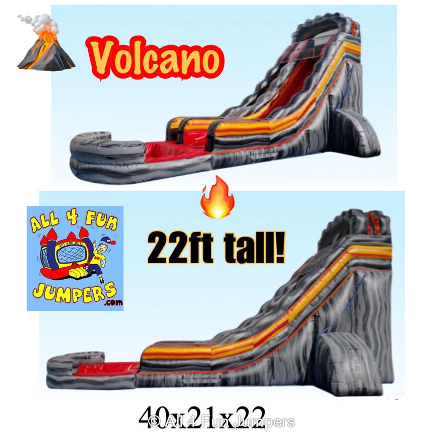 Make a Splash with Our 22ft Volcano Water Slide - Temecula, Murrieta,