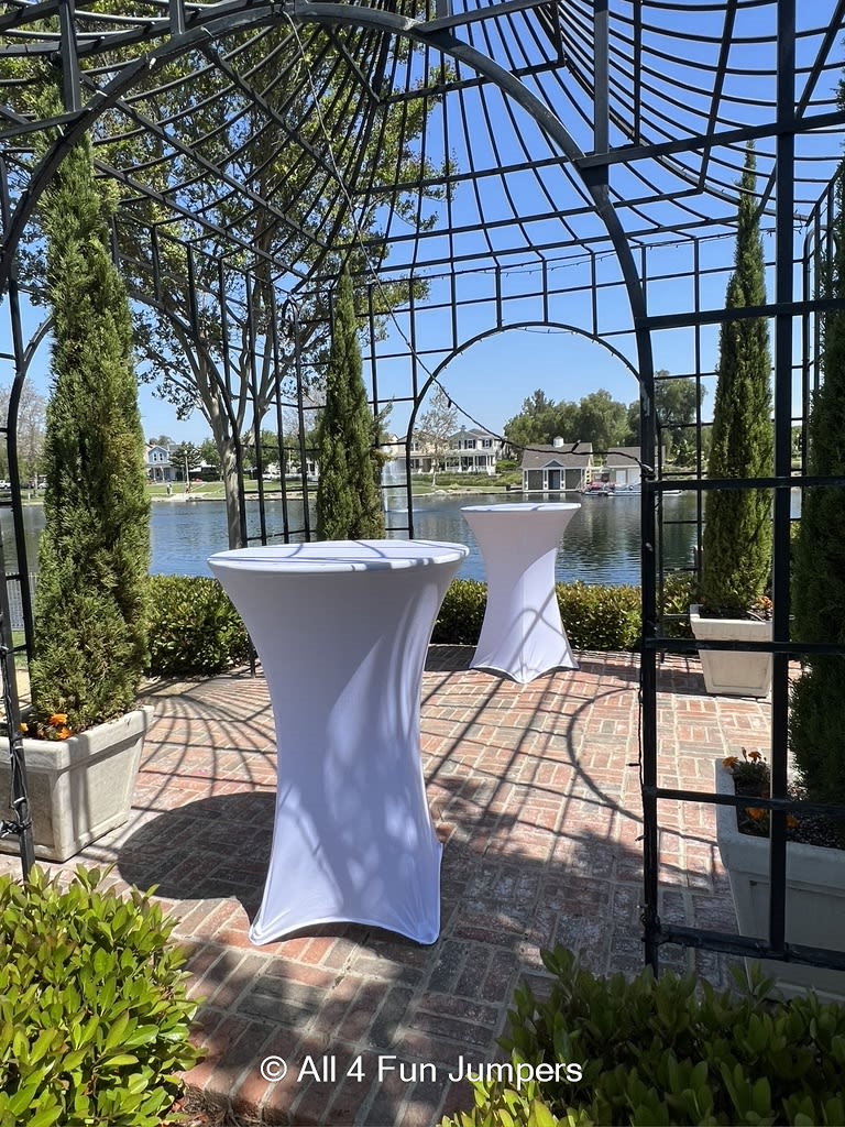 Fitted Spandex Covers for Cocktail Tables - Temecula, Menifee, Nuevo