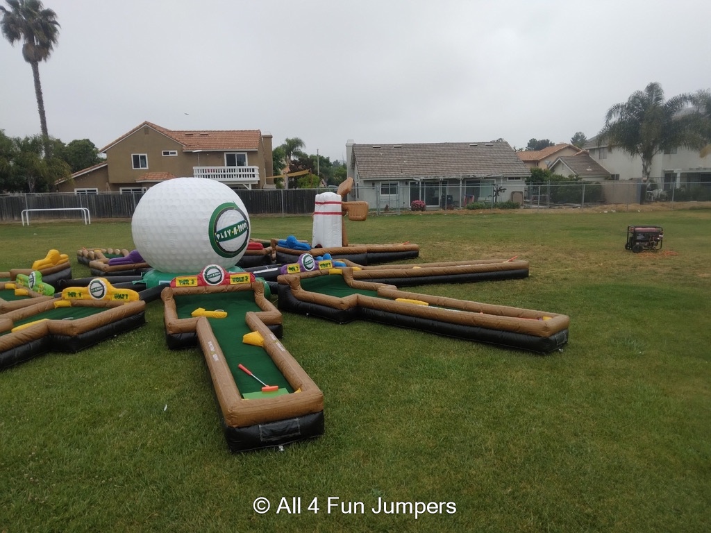 9 Hole Inflatable Golf Game - Menifee, Temecula, Nuevo and more